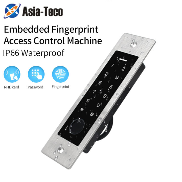 EF4 Waterproof Metal Fingerprint Access Control Keypad RFID 125Khz ...
