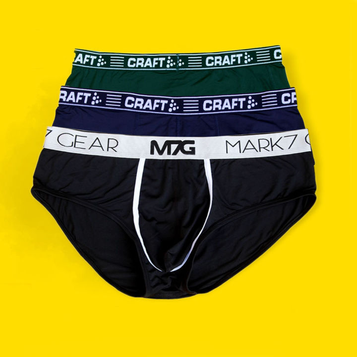 3 PCS men's underwear _ comfortable brief _ mix color | Daraz.com.bd