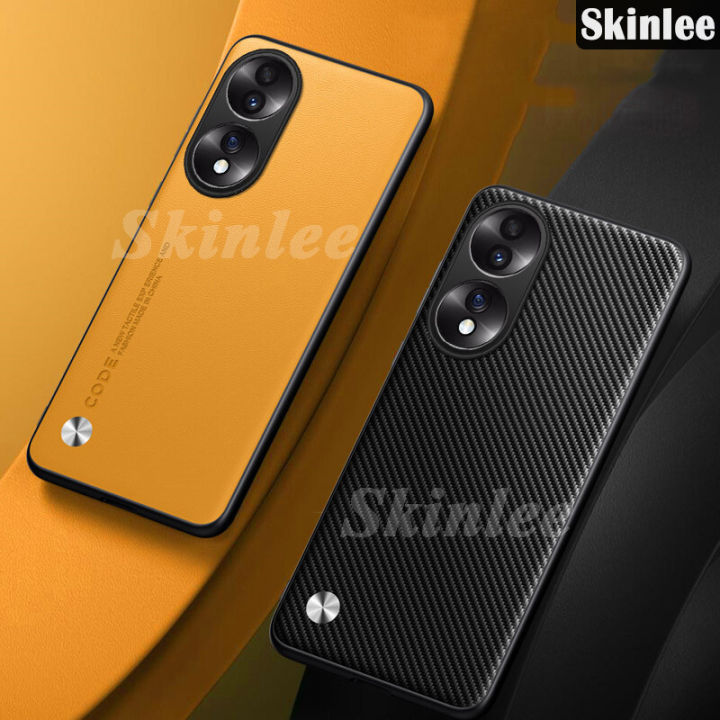 Phone case For Honor 90 Pro Back cover Luxury Environmentally Leather Back cover Soft Rubber ...