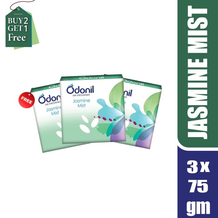 Odonil Natural Air Freshener Jasmine Mist 75g Blocks - Buy 2 Get 1 Free ...