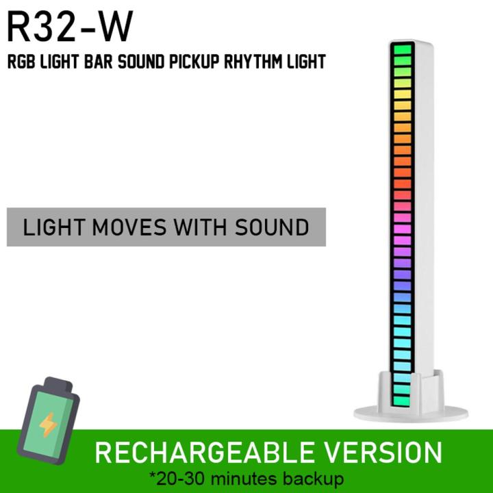 RGB Light Bar R32W Sound Pick Up Light Rhythm Light Music Dancing ...