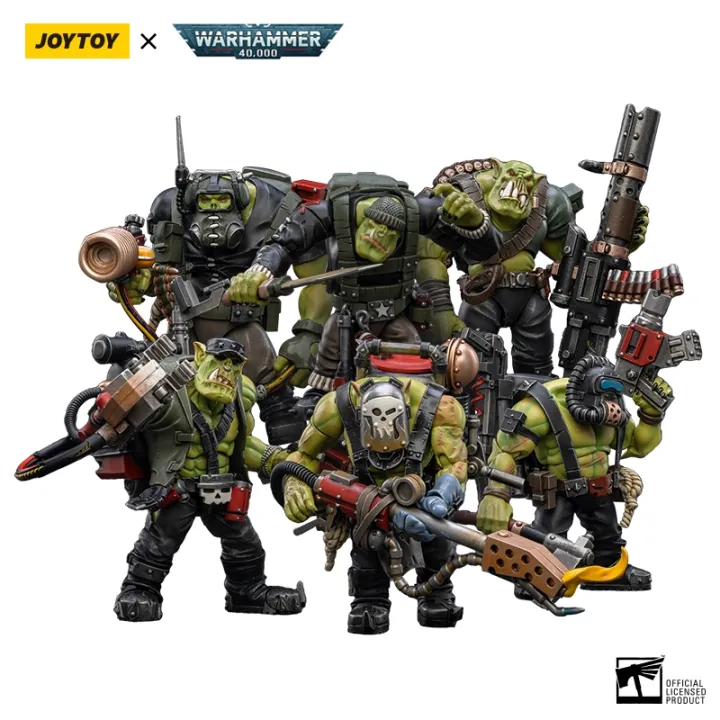 JOYTOY Warhammer 40k 1/18 Action Figures Anime 12CM Ork Kommandos Nob ...