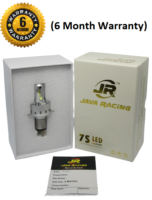 Java racing Motorcycle 7S LED Headlight Philips Chip 12V 50W 16000LM ...