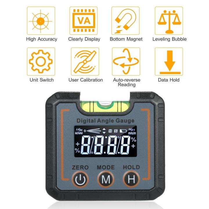 KOGEEK 2.7-inch Mini Level Box Digital Level Gauge Angle Finder ...
