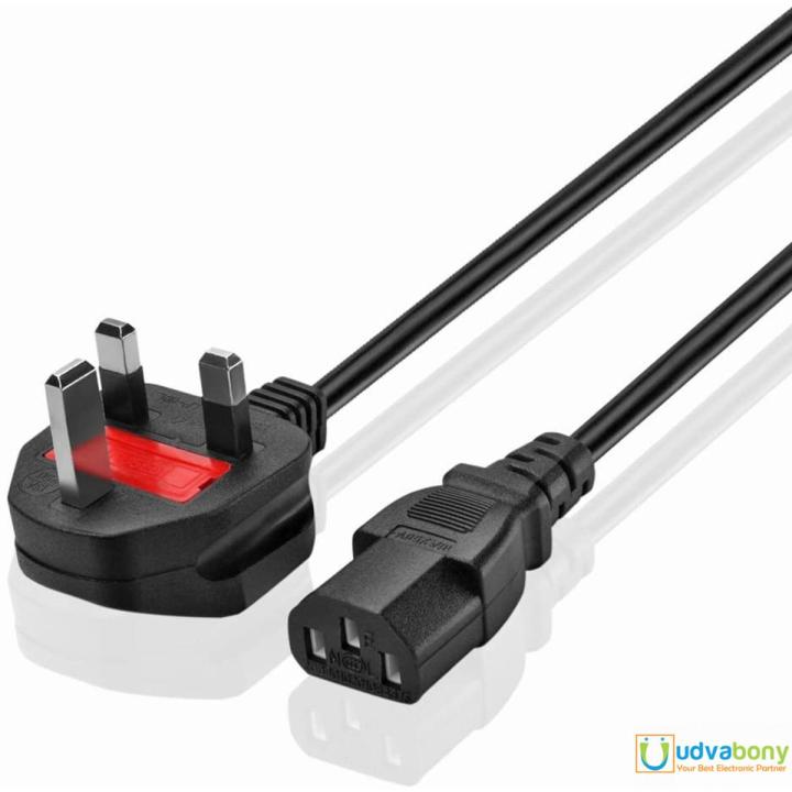 Power Cable 3 Pin 1.5M For Desktop, Laptop, Monitor, Printer Etc ...