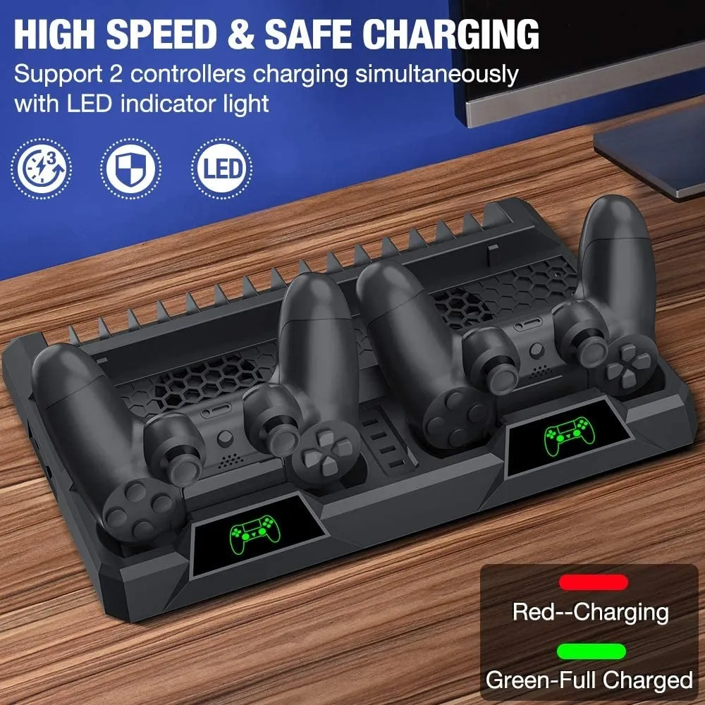 PS4 Stand Cooling Fan for PS4 Slim / PS4 Pro/Playstation 4, PS4 Pro ...