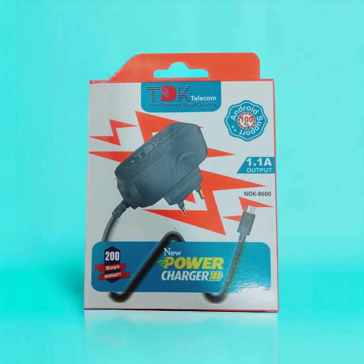 TDK New Power Charger Android Support 1.1A Output 5V 1100Mah ...