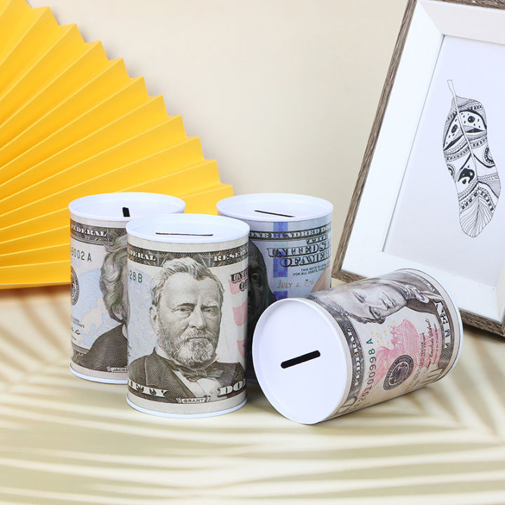 【Limited edition】 1Pc 7.5*11 Creative Cylindrical Piggy Bank Children's ...