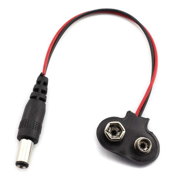 DC 9V Battery Clip Connector Lead Socket 6F22 Battery Holder Snap 9 ...