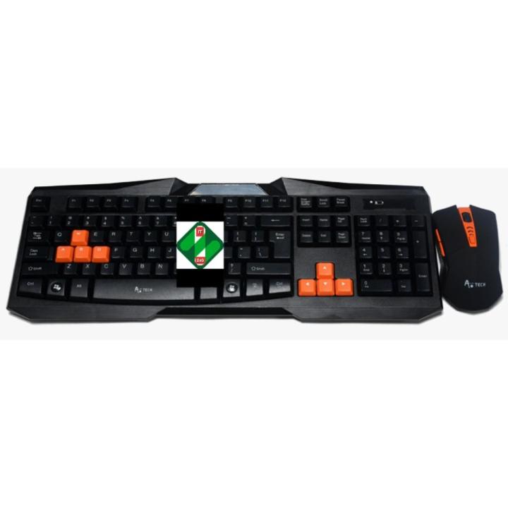APOINT TECH Wireless Keyboard and Mouse Combo KB-015 - A.Tech Black for ...
