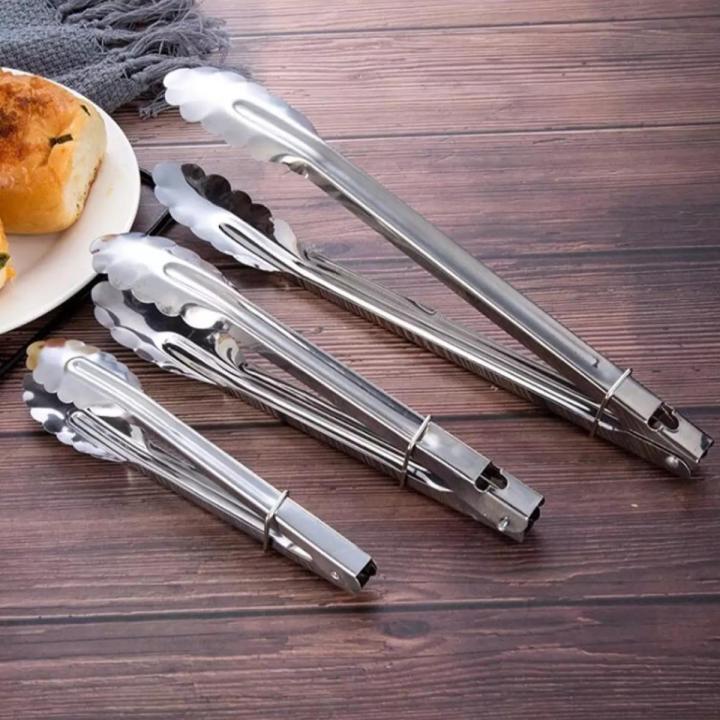 Stainless Steel BBQ Buffet Bread, Ice, Cooking Food Clip / Tongs Clamp ...