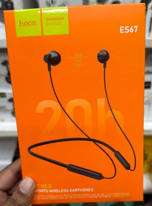 HOCO ES67 Neckband Earphones Wireless Bluetooth 5.3 Mag**tic Adsorption ...