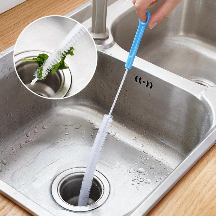 NEW 71CM Pipe Dredging Spiral Brush Sink Drain Overflow Cleaning Brush ...