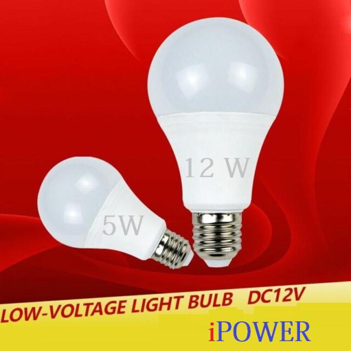 Base E-27 Solar LED Bulb DC 12V Use any Battery | Daraz.com.bd