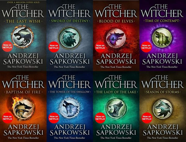 The Complete Witcher Series (8 Books Collection Set) by Andrzej Sapkowski (White Print) | Daraz ...
