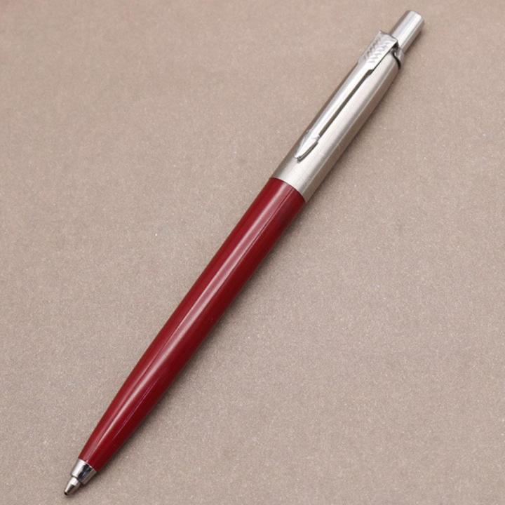 Metal Ballpoint Pen stainless steel color Press signature pen ball ...