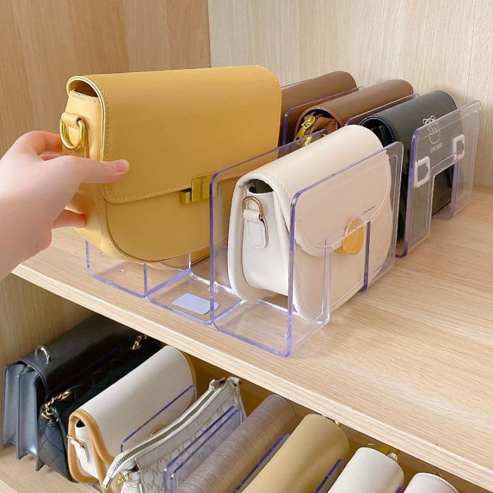 1c Handbag Storage Box Divider Shelf Bag Storage Rack Handbag Storage ...