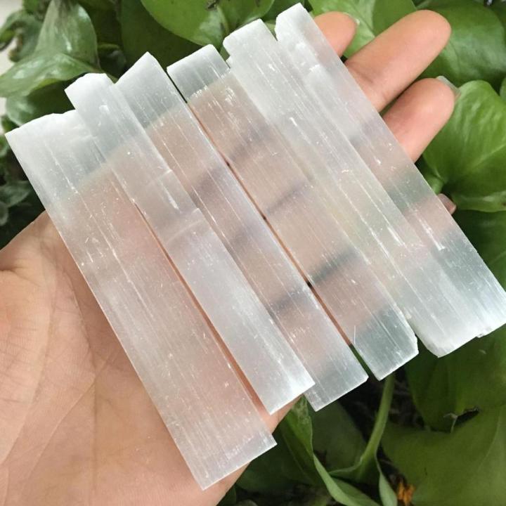 【happy one】Natural White Selenite Crystal Chips Gypsum Quartz Rough ...