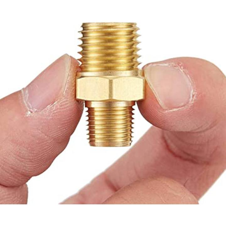 1/2 in. MPT X 1/4 in. D MPT Brass Reducing Hex Nipple | Daraz.com.bd