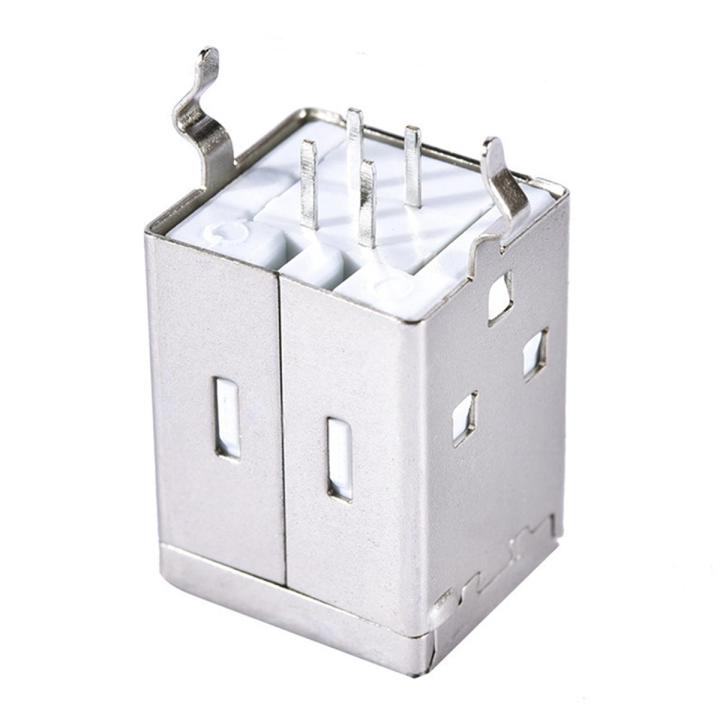 5Pcs USB B Type Female Socket Connector 180 Degree for Printer Data ...