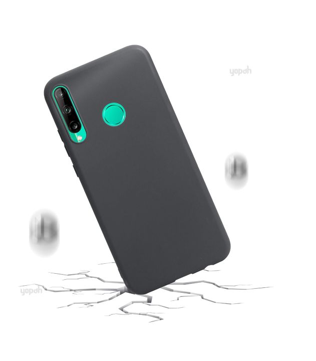 Huawei Y7p Silicone Matte Flexible Soft Phone Case - Black - Phone Back ...