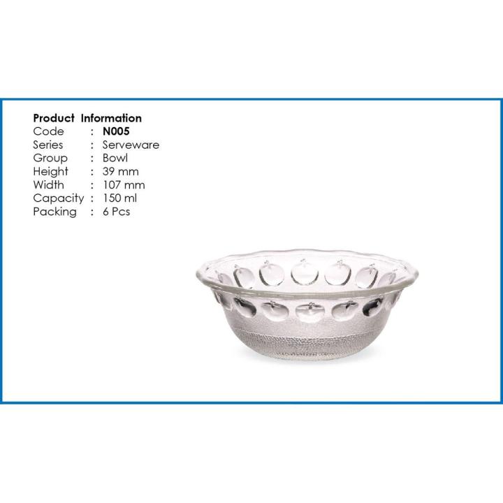 6 Piece Ice Cream Cup Set, Glass Firni Set & Bati Set / 6 pcs Glass ...