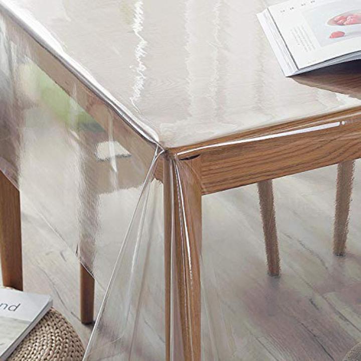 Transparent Clear Dining Table Cover mat / Cloth Waterproof Protector ...