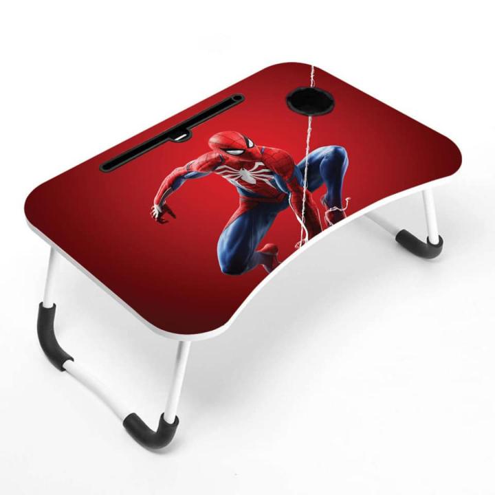 printed Computer Laptop Desk Small Foldable Multi-Function Bed Desk ...