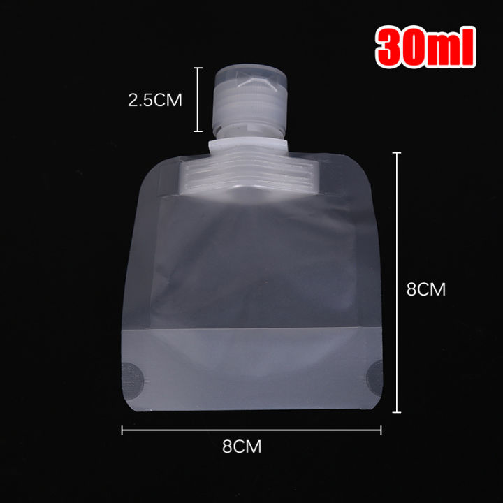 30/50/100ml Clamshell Packaging Bag Lotion Shampoo Makeup Fluid Travel ...