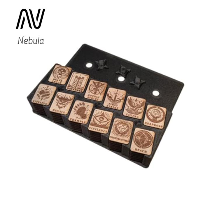 Nebula Supreme op Game Counter Wooden Card Game Ability Counters Set ...