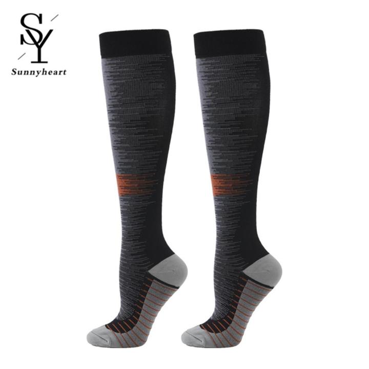 Sunnyheart Sports Socks Stretchy Good Stretch Color Block Compression ...