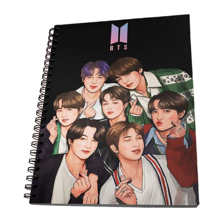 HD Print Waterproof BTS Notebook Double Spiral book | Daraz.com.bd