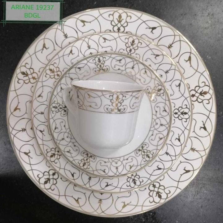 Sonali colour Lata pata Border Design 52pcs Dinner set | Daraz.com.bd