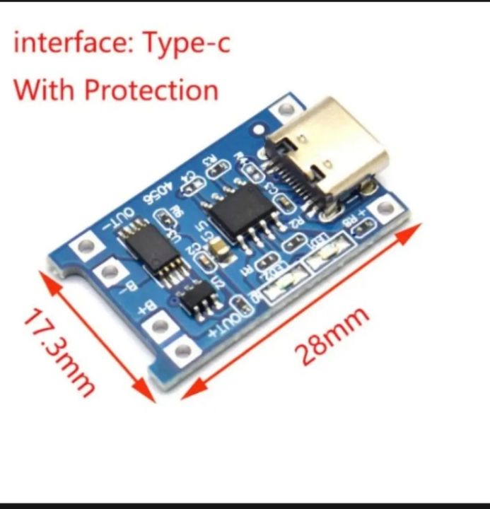 TP4056 Type C 5V 1A 18650 Lithium Battery Charger Module With ...