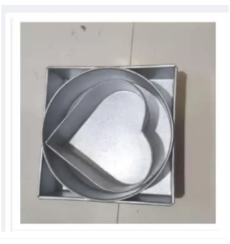 Aluminium Square/ Heart/ Round Shape Cake Mold/ Pudding Mold Full Set ...
