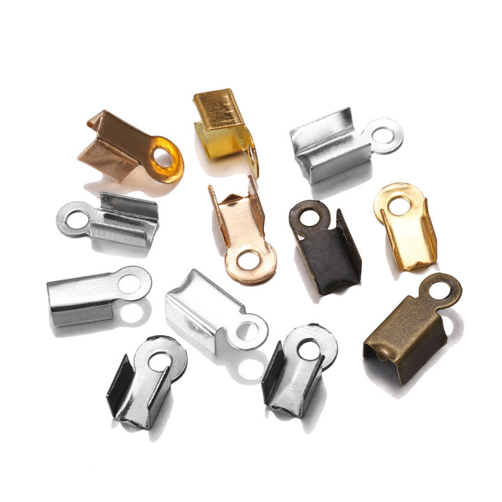 【No-Questions-Asked Refund】 200pcs/lot Cove Clasps Cord End Caps String ...