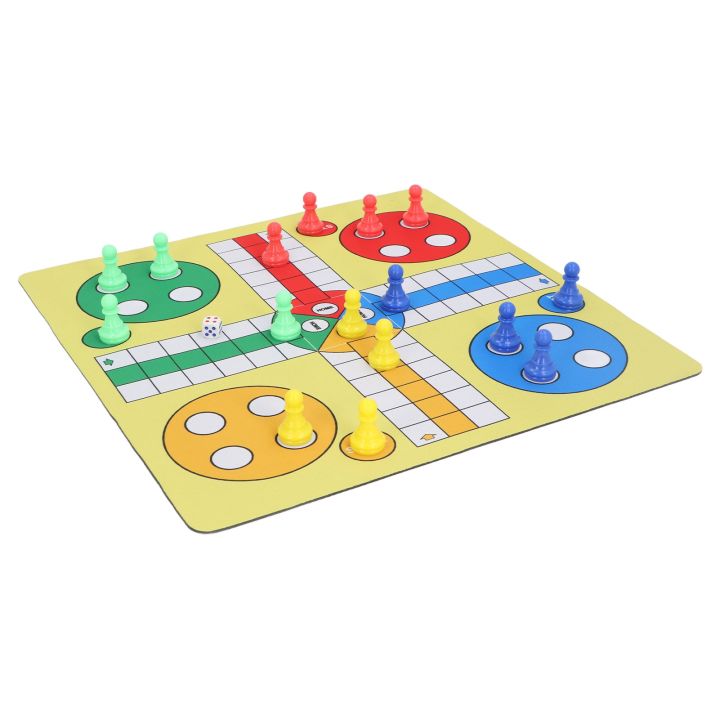 Ludo Board Game Ludo Chess Set 13.78in with 1 Dice for Indoor | Daraz ...