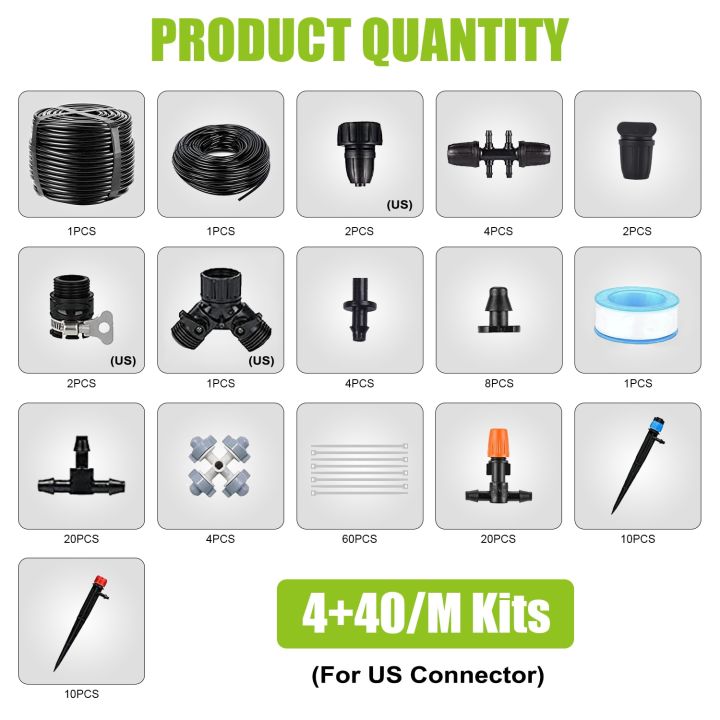 1Sets Watering Garden Hose 4/7mm 8/11mm PVC Micro Drip Irrigation Tube ...