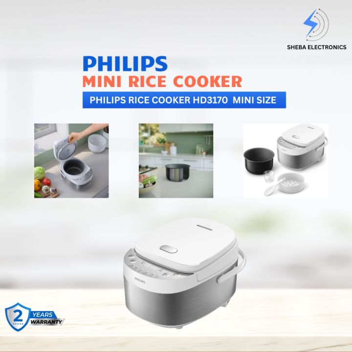 Philips Rice Cooker HD3170 Mini Size 3000 Series Mini – Big Functions ...