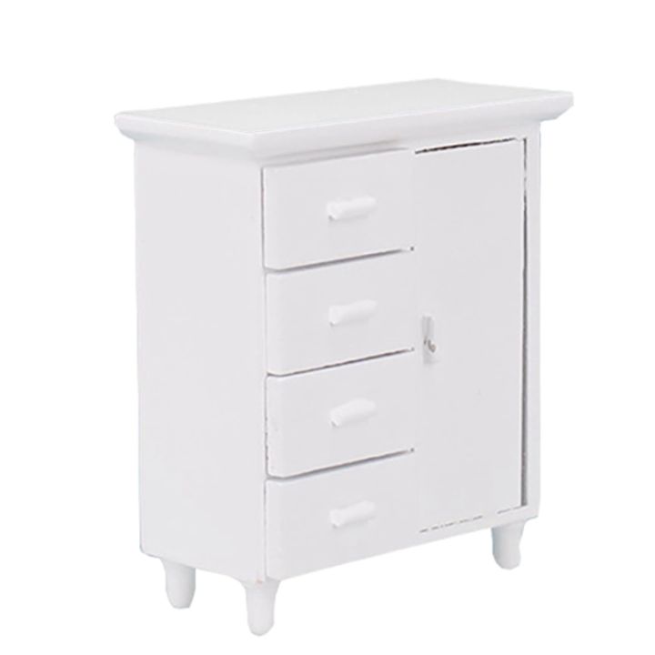 1:12 Miniature Wood Display Cupboard Cabinet Showcase Doll House ...