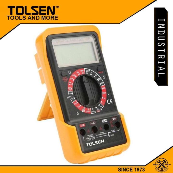 TOLSEN Industrial Digital Multimeter with Large LCD Display 38031 ...