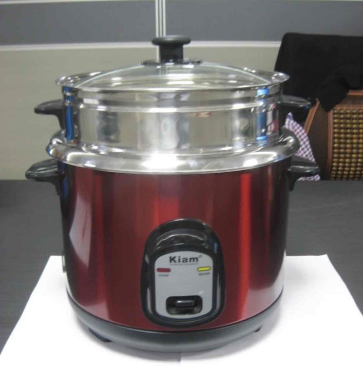 Kiam Stainless Steel Rice Cooker - 2.8 L - Double SS pot- 8804 | Daraz ...