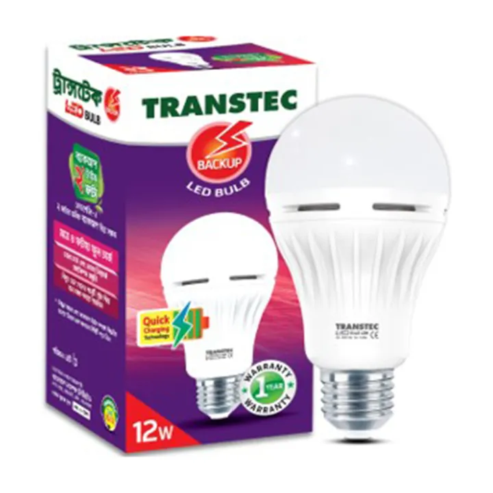 Transtec Backup LED Bulb 12W CDL (B22 - Pin Type) | Daraz.com.bd
