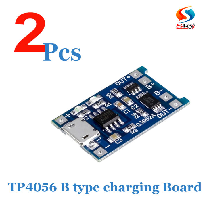 2pcs-3.7V 4.2V 1A Micro USB 18650 Lithium Battery Charging Board Module ...