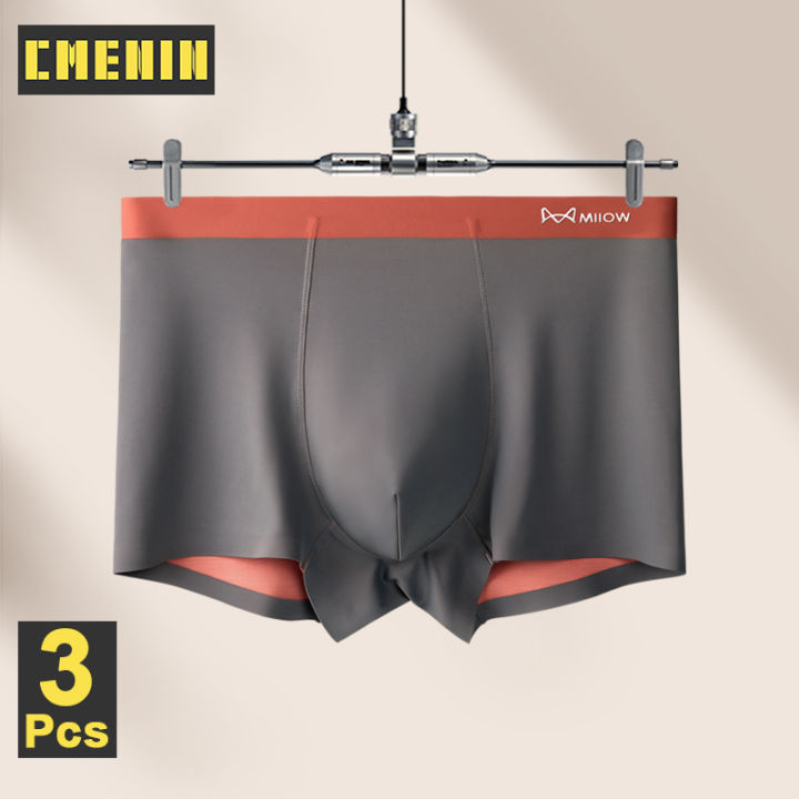 CMENIN MiiOW 3Pcs New Modal Men's Bxoers Shorts Hip Raise Trunk Men ...