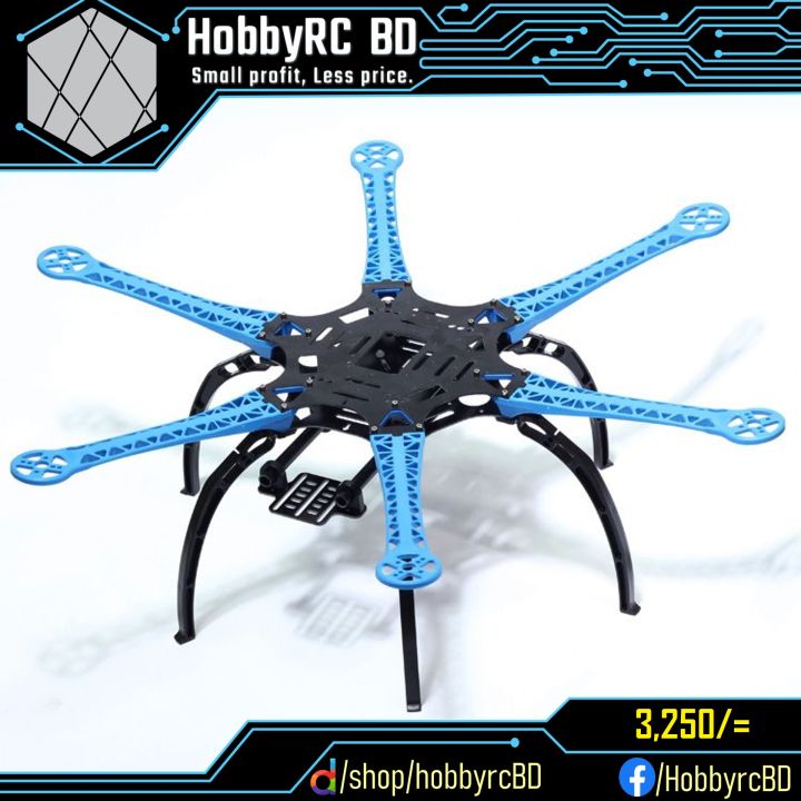 S550 Hexacopter Frame Kit with Landing Gear & Gimbal Mount | Daraz.com.bd