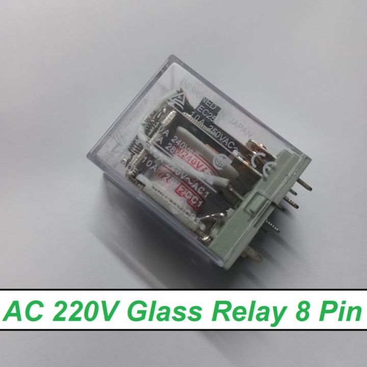 AC 220V Thin Pin AC 220V 8 Thin Pin 10A 250VAC Glass Relay LY2 LY2NJ ...