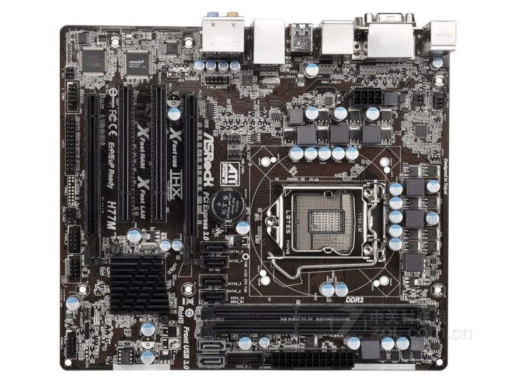 ASROCK H77M Motherboard Intel H77 LGA 1155 DDR3 16GB Micro ATX | Daraz ...