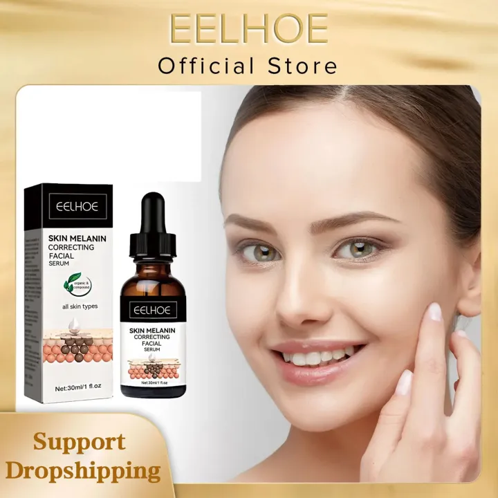 EELHOE Melanin Correcting Serum Fade Dark Spots Anti Freckle Melasma Remover Lightening Pigment ...