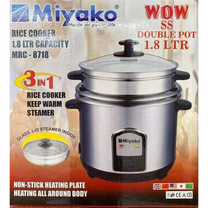 Miyako 1.8 Liter Small Size Rice Cooker MRC-918 | Daraz.com.bd